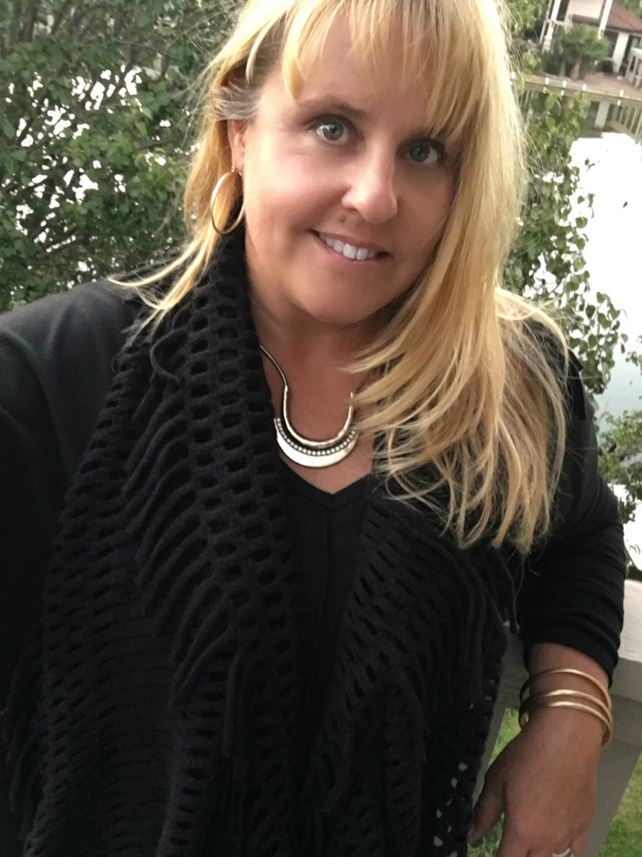 Chenille Tassel Infinity Scarves (Variety of Colors) – The Market Place